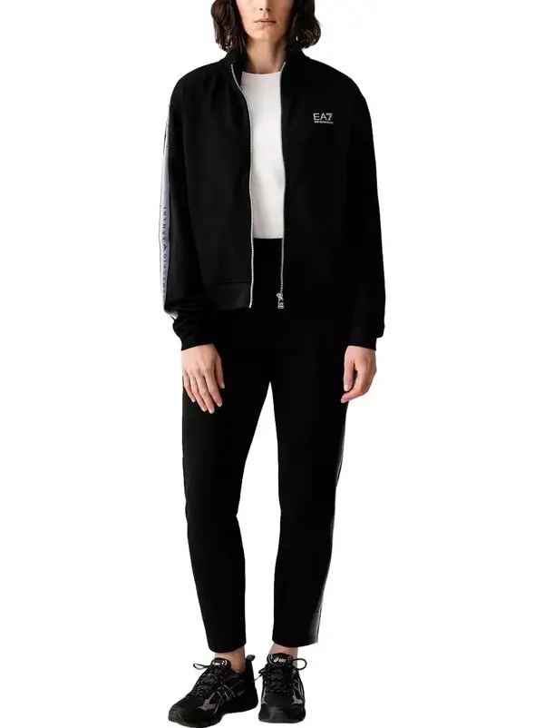 EA7 Logo-print Tracksuit - Black