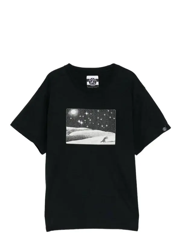 AGNES B. Graphic Print T-shirt - Black