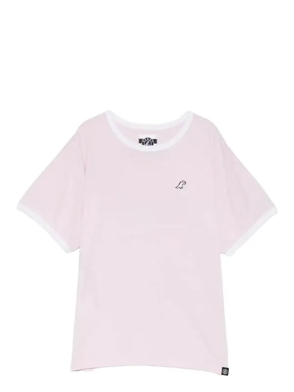 AGNES B. Logo Embroidered T-shirt - Pink