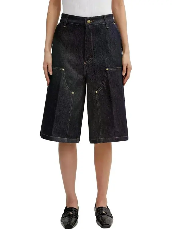 Carhartt Work In Progress Nixon Double Knee Denim Shorts - Blue