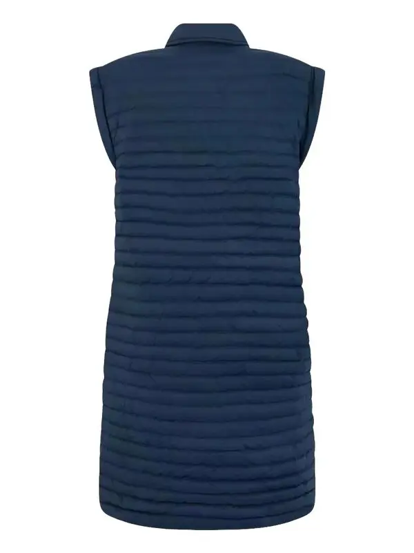MOORER Quilted Sleeveless Jacket - Blue