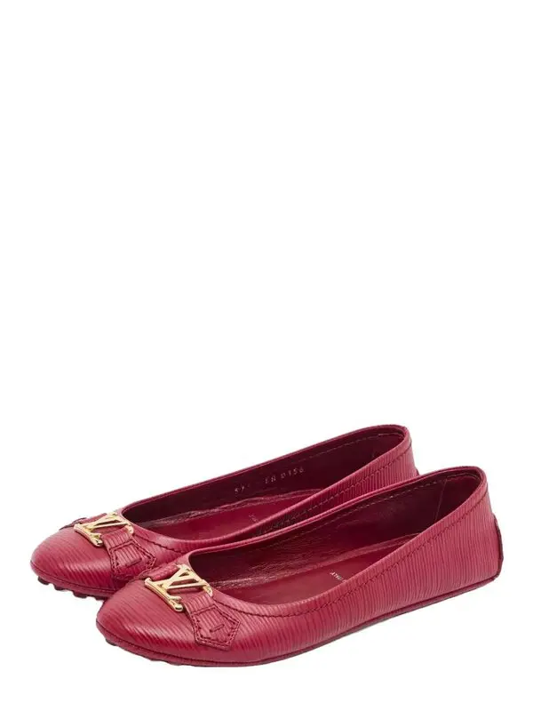 LOUIS VUITTON Logo-plaque Ballerina Flats - Pink