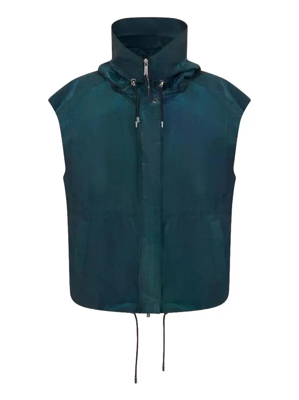 MOORER Blenda Hooded Gilet - Blue