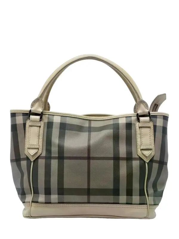 Burberry Coated Canvas Handbag - Grey