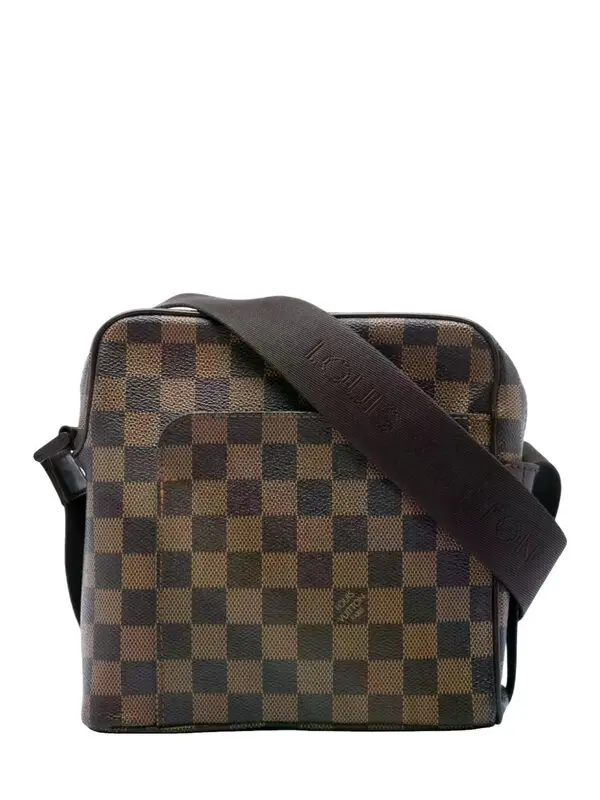 LOUIS VUITTON Damier Ebene Olav Pm Crossbody Bag - Brown