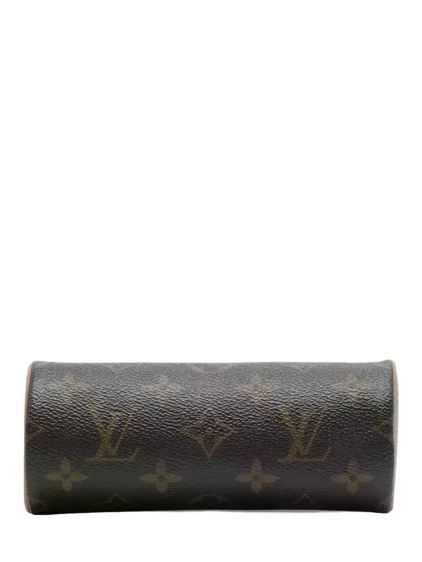 LOUIS VUITTON Monogram Papillon Pochette Handbag - Brown