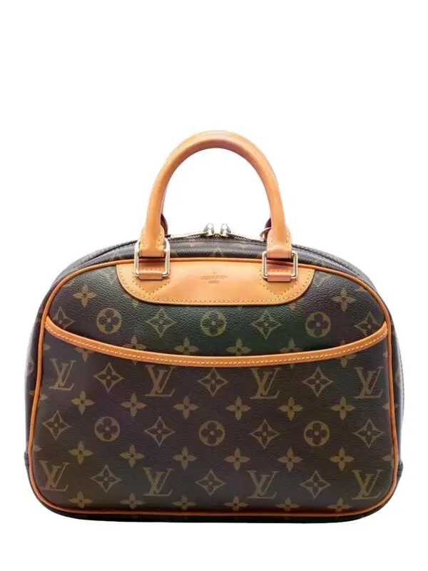 LOUIS VUITTON Monogram Trouville Handbag - Brown