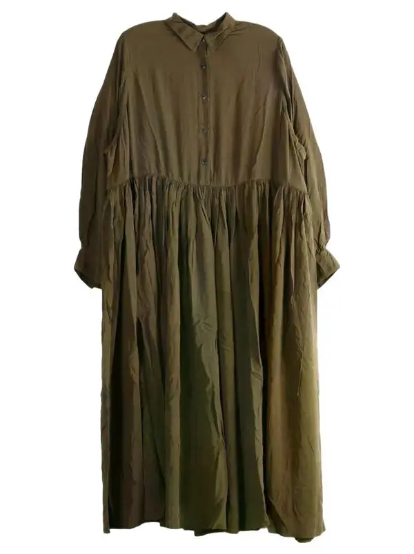 CASEY CASEY Gathered Midi Dress - Green
