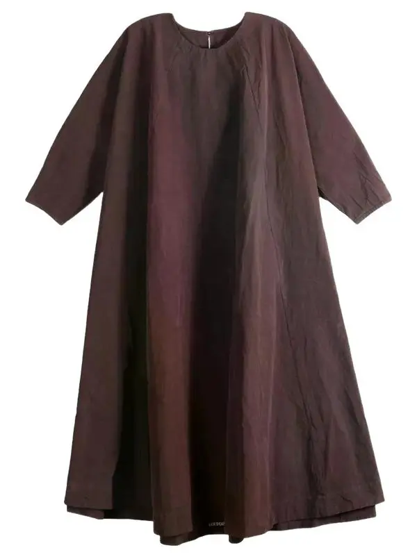 CASEY CASEY Crew Neck Midi Dress - Brown