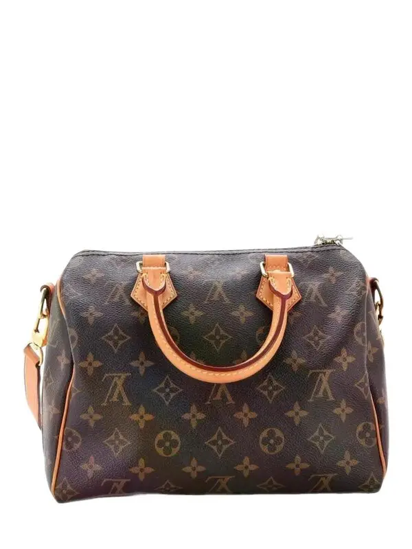 LOUIS VUITTON Monogram Canvas Speedy Bandouliere 25 Satchel - Brown