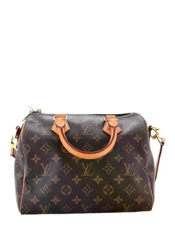 LOUIS VUITTON Monogram Canvas Speedy Bandouliere 25 Satchel - Brown