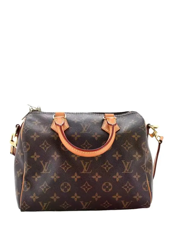 LOUIS VUITTON Monogram Canvas Speedy Bandouliere 25 Satchel - Brown
