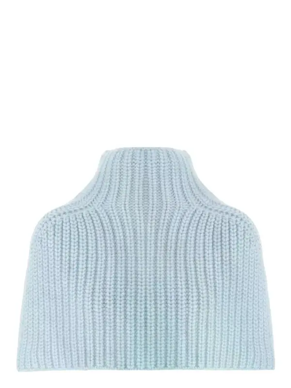 SA SU PHI Ribbed-knit Cashmere Cape - Blue