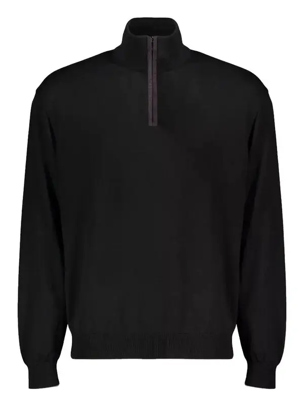 Paul & Shark Zip-fastening High-neck Sweater - Black