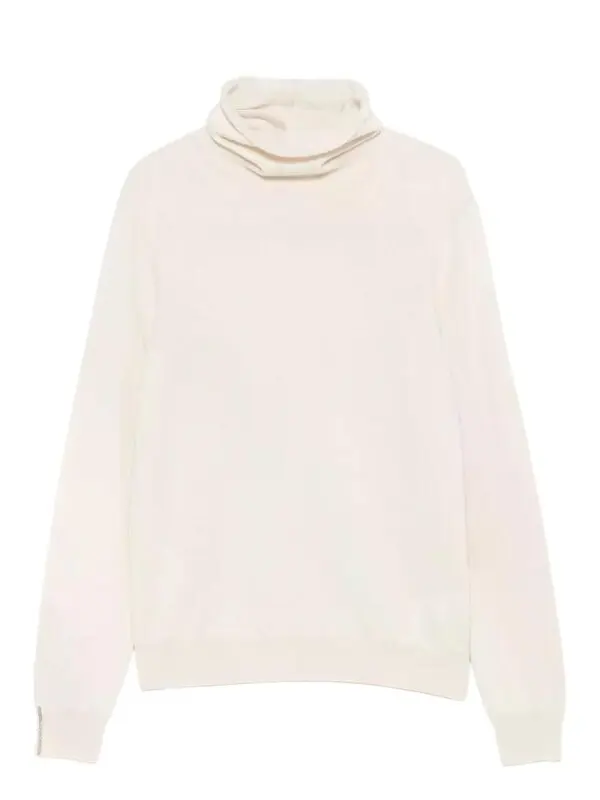 Peserico Long-sleeved Turtleneck Sweater - Neutrals