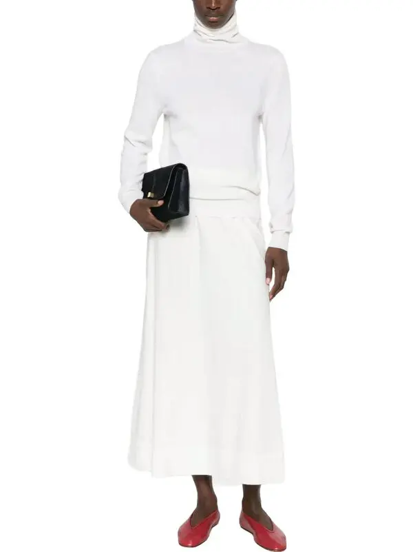 Peserico Long Sleeve Turtleneck Sweater - White