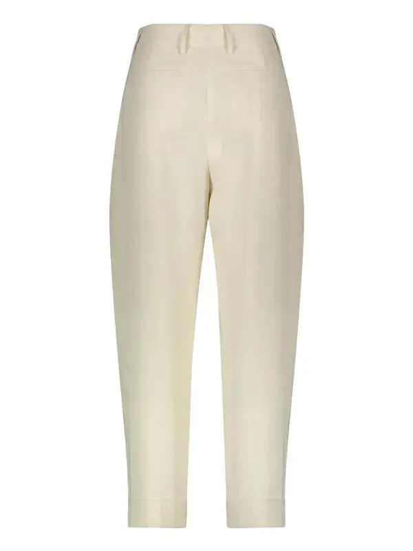 MOORER Pleated Straight-leg Trousers - Neutrals