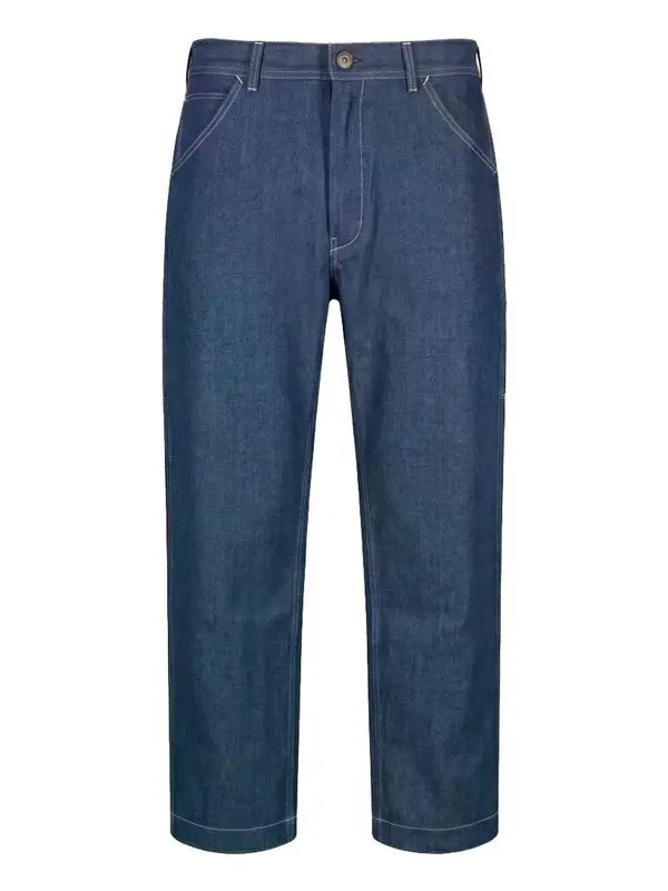 MOORER Elasticated Waistband Jeans - Blue