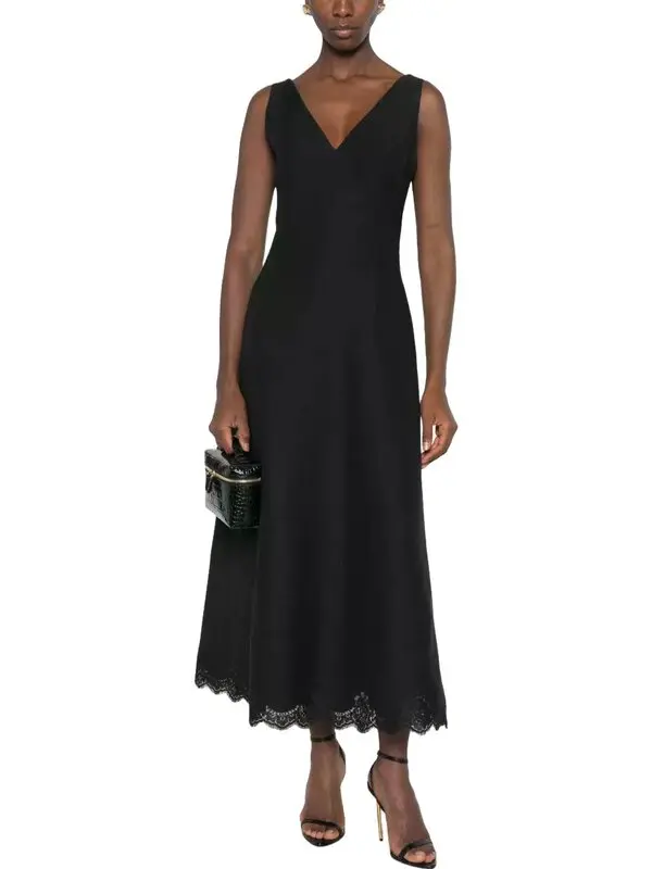 Valentino Garavani Sleeveless Midi Dress - Black