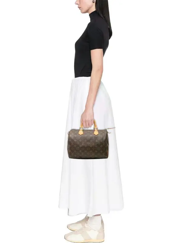 LOUIS VUITTON Monogram Speedy 30 Boston Bag - Brown