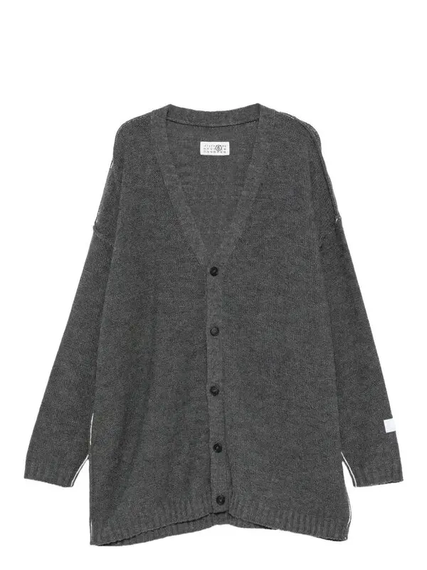 MAISON MARGIELA Button-fastening Oversized Cardigan - Grey