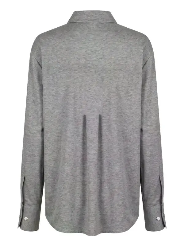 MOORER Long Sleeve Shirt - Grey