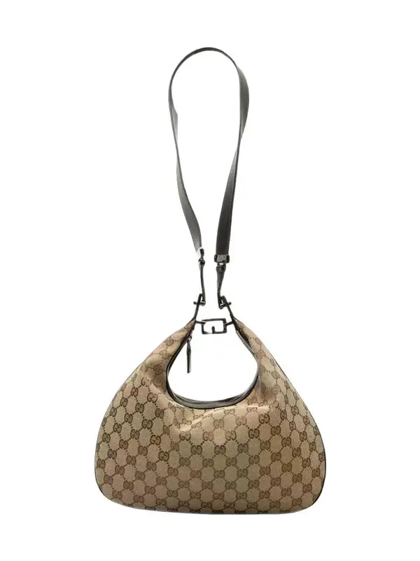 Gucci Gg Canvas Web Shoulder Bag - Neutrals