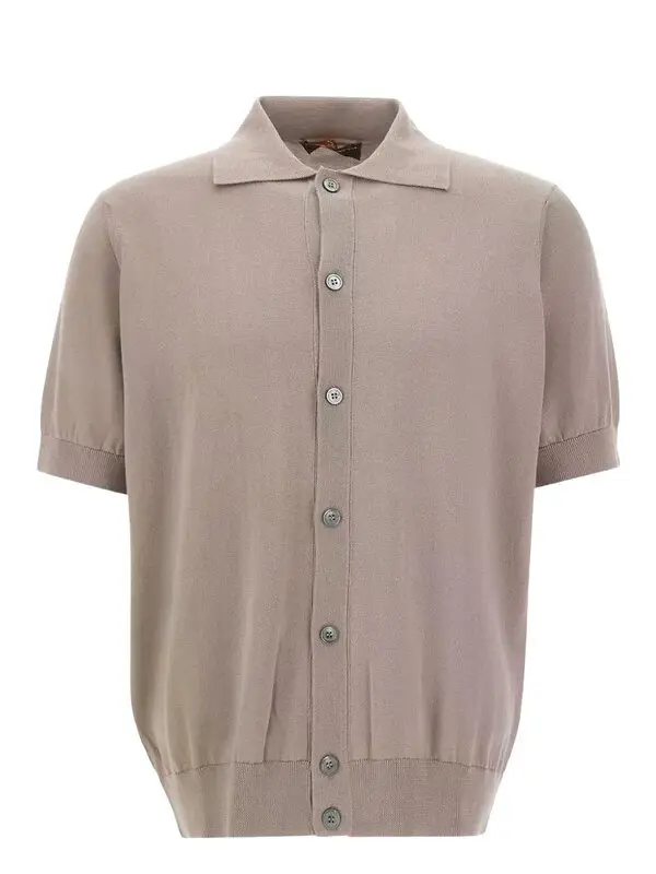 FILIPPO DE LAURENTIIS Cotton Button-up Shirt - Grey