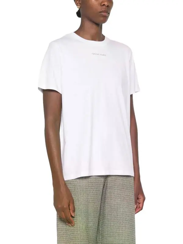 RETHINKIT STUDIOS Logo Print Crewneck T-shirt - White