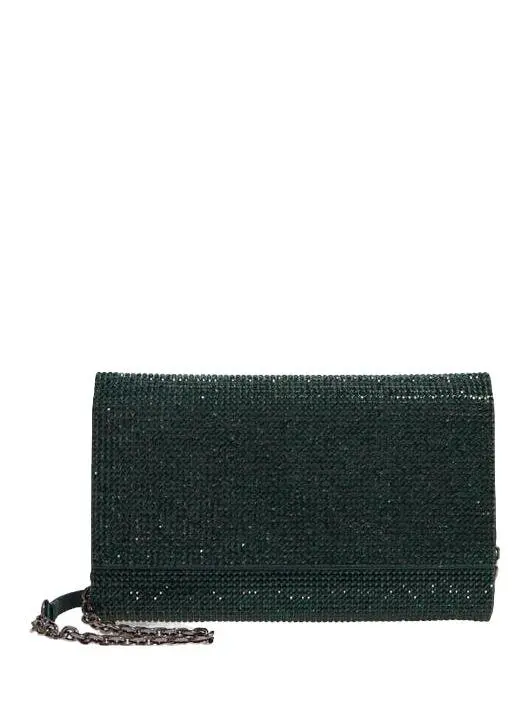 Judith Leiber Fizzoni Beaded Clutch - Ebonized Emerald