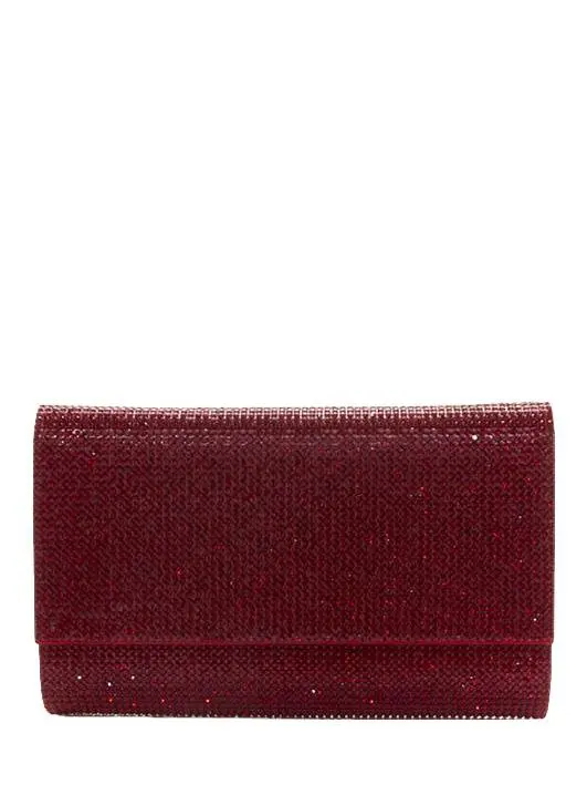 Judith Leiber Fizzoni Beaded Clutch - Ebonized Siam