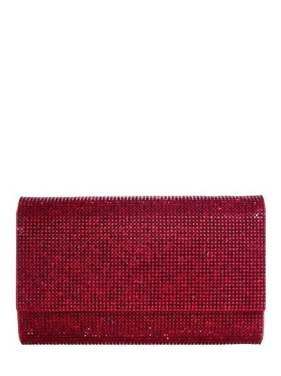 Judith Leiber Fizzoni Beaded Clutch - Ebonized Siam