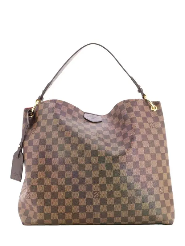 LOUIS VUITTON Damier Mm Hobo Bag - Brown