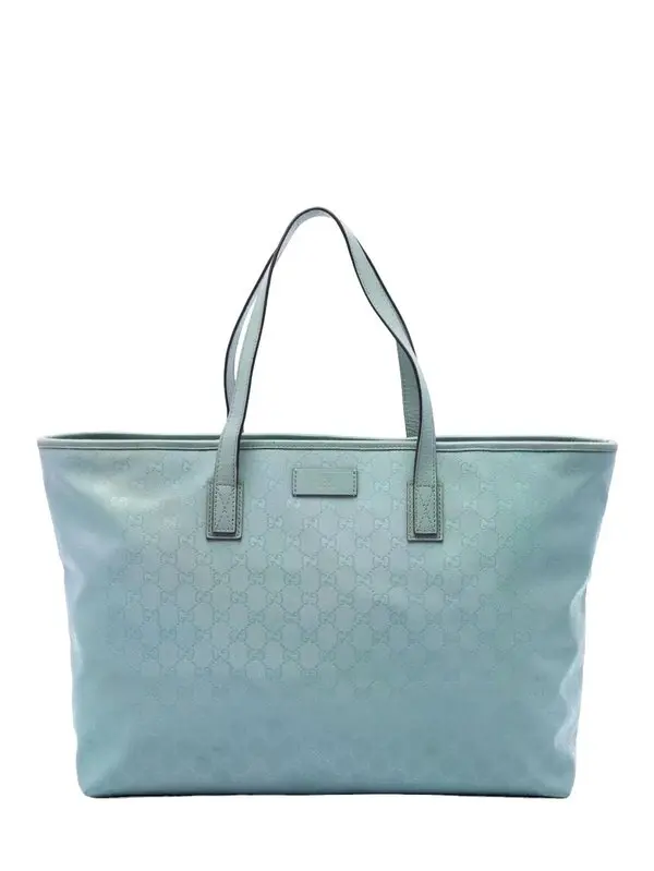 Gucci Large Gg Imprimé Tote Bag - Blue