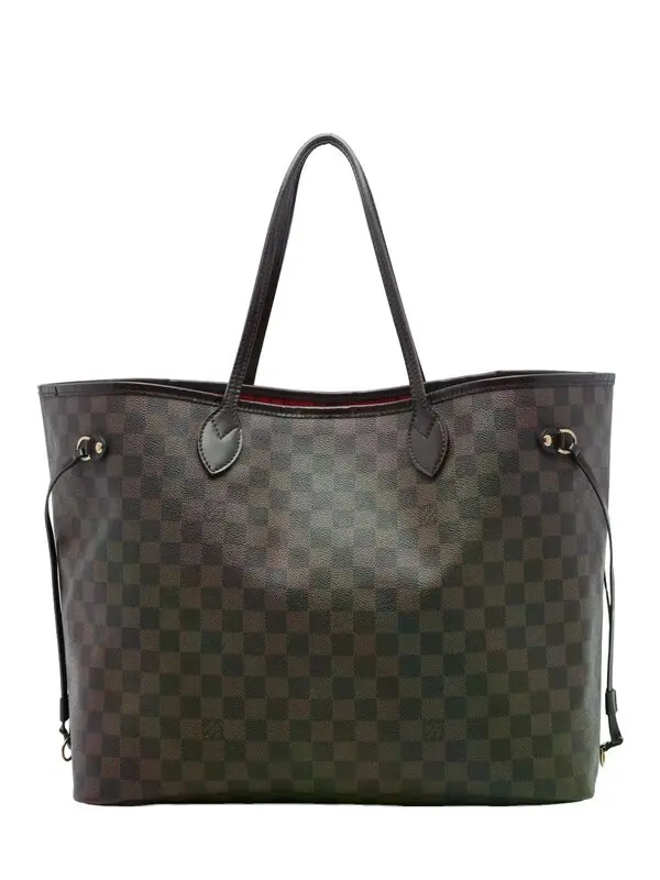 LOUIS VUITTON 2010 Damier Ebene Neverfull Gm Tote Bag - Brown
