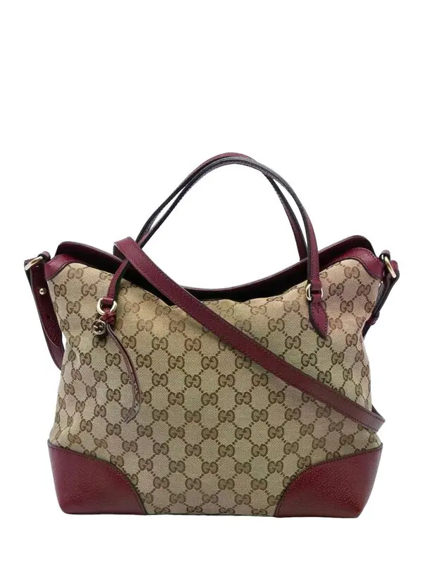 Gucci Gg Canvas Monogram Tote Satchel - Neutrals