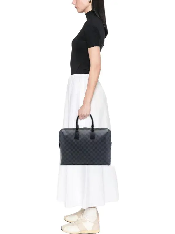 LOUIS VUITTON Damier Graphite Porte Documents Jour Business Bag - Black
