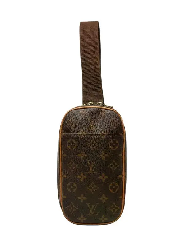 LOUIS VUITTON 2004 Monogram Pochette Gange Crossbody Bag - Brown