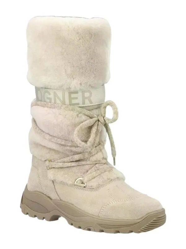 Bogner Lace-up Snow Boots - Neutrals
