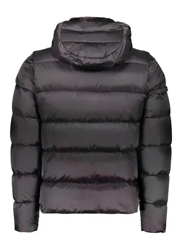MOORER Padded Hooded Jacket With Detachable Long Sleeves - Grey