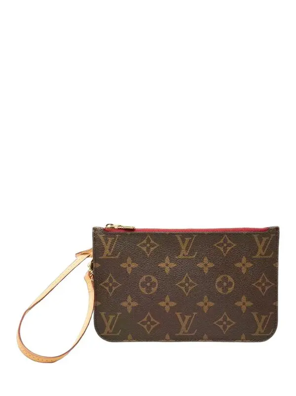 LOUIS VUITTON Monogram Canvas Neverfull Pm Pouch - Brown