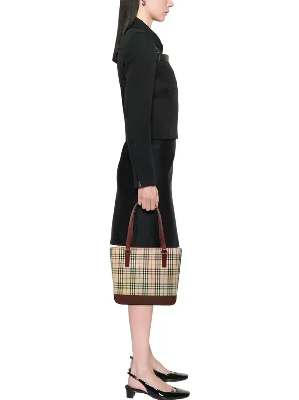 Burberry House Check Canvas Tote Bag - Neutrals