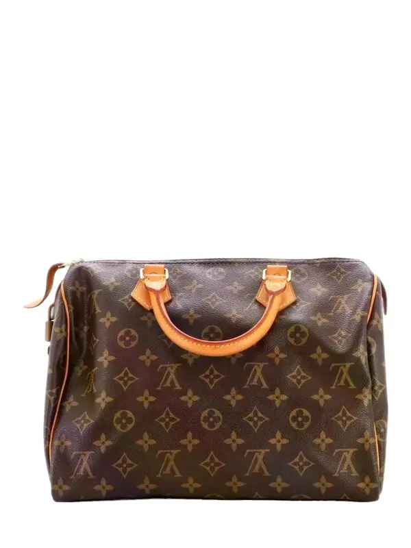 LOUIS VUITTON Speedy Monogram Canvas 30 Satchel - Brown