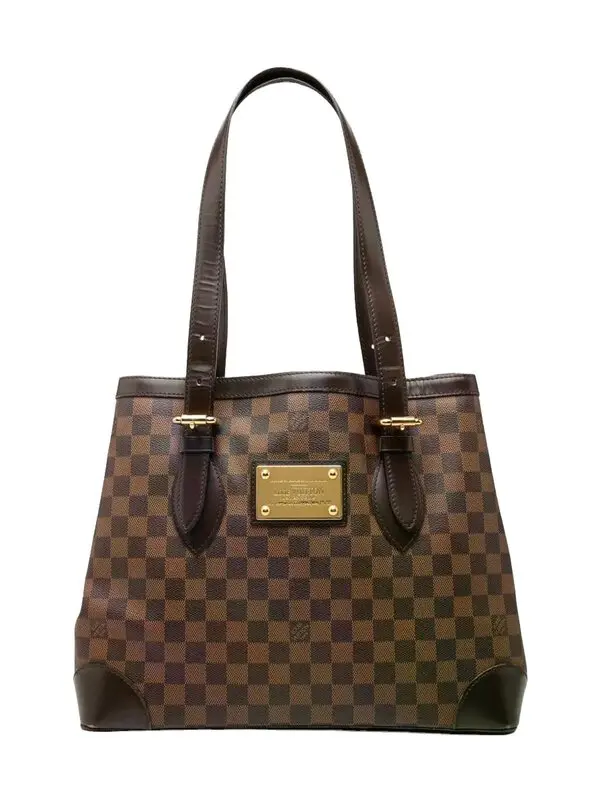 LOUIS VUITTON Damier Ebene Hampstead Mm Tote Bag - Brown