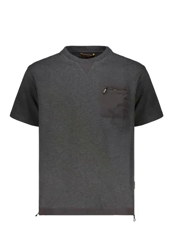 MOORER Zip-pocket T-shirt - Grey
