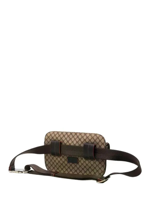 Celine Macadam Canvas Double Pocket Belt Bag - Neutrals