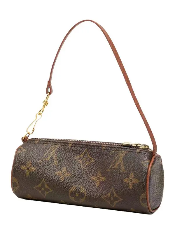 LOUIS VUITTON Monogram Canvas Papillon Pochette Handheld Bag - Brown