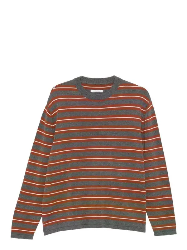 CORDERA Long-sleeve Striped Sweater - Grey