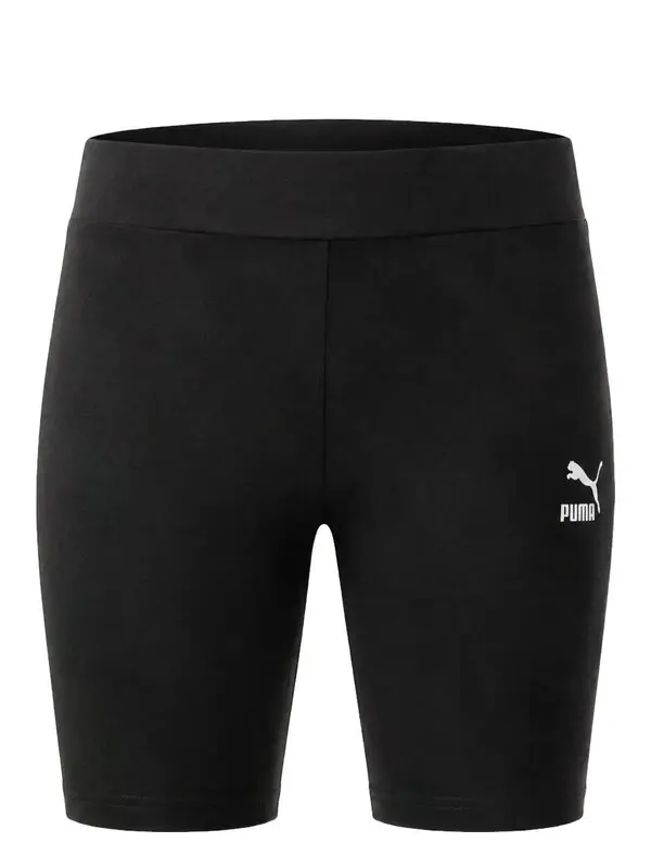 PUMA Logo-print Tight Shorts - Black