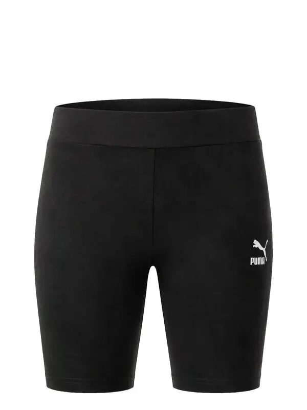 PUMA Logo-print Tight Shorts - Black
